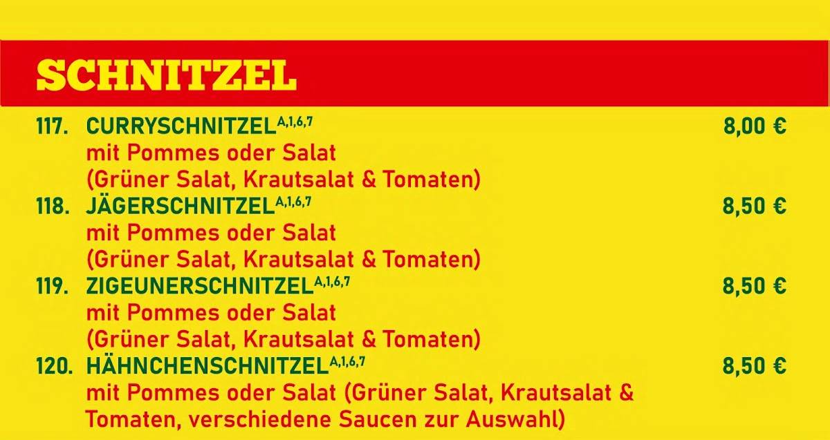 Speisekarte von Pizzeria Peppe, Witten