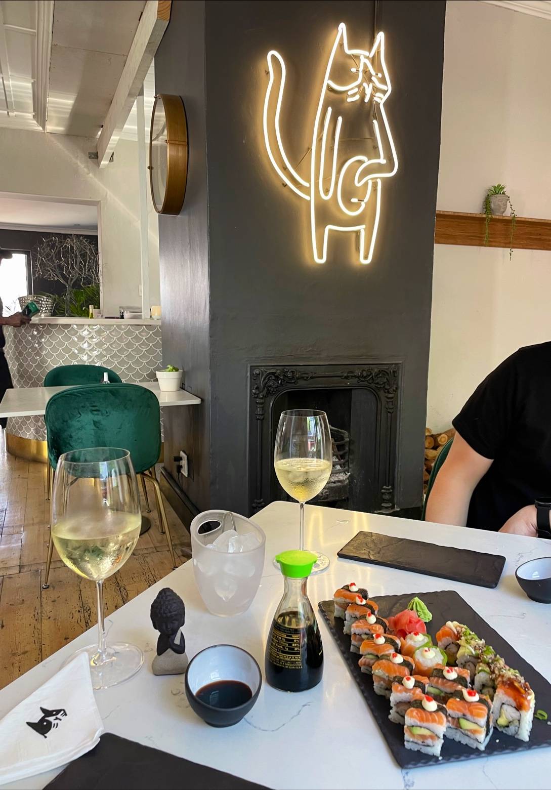 Menu at Salushi restaurant, Cape Town, 6 Cavendish St