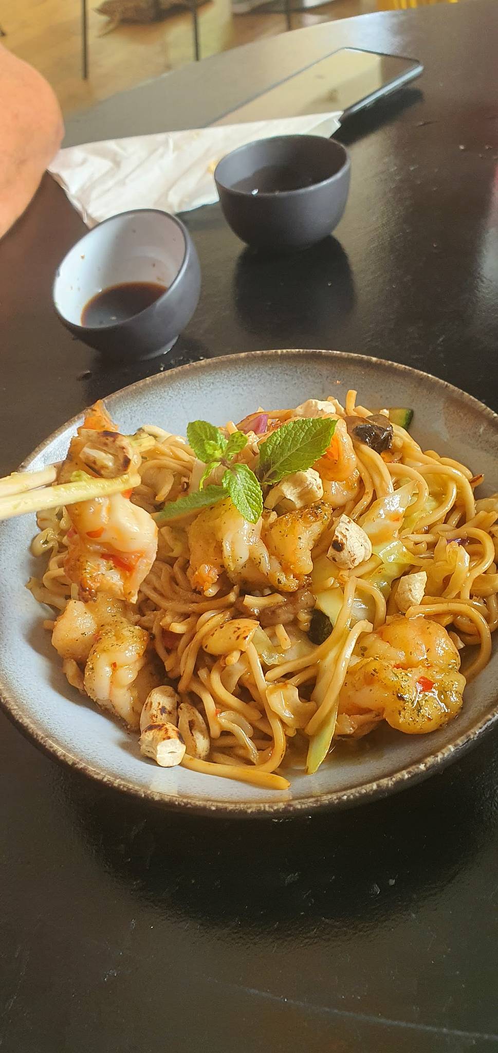 Menu at Salushi restaurant, Cape Town, 6 Cavendish St