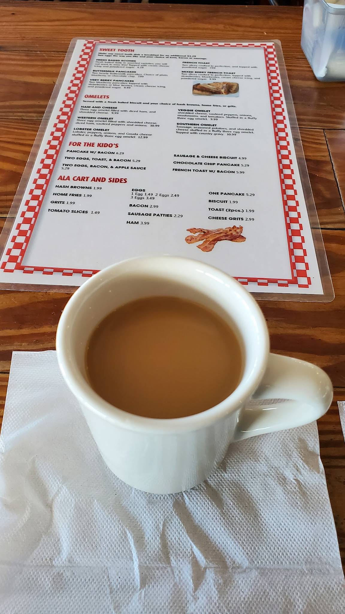 Menu at TC's Front Porch pub & bar, Navarre