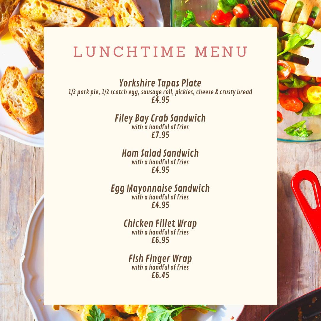 Menu at The Star pub & bar, Filey, 23 Mitford St