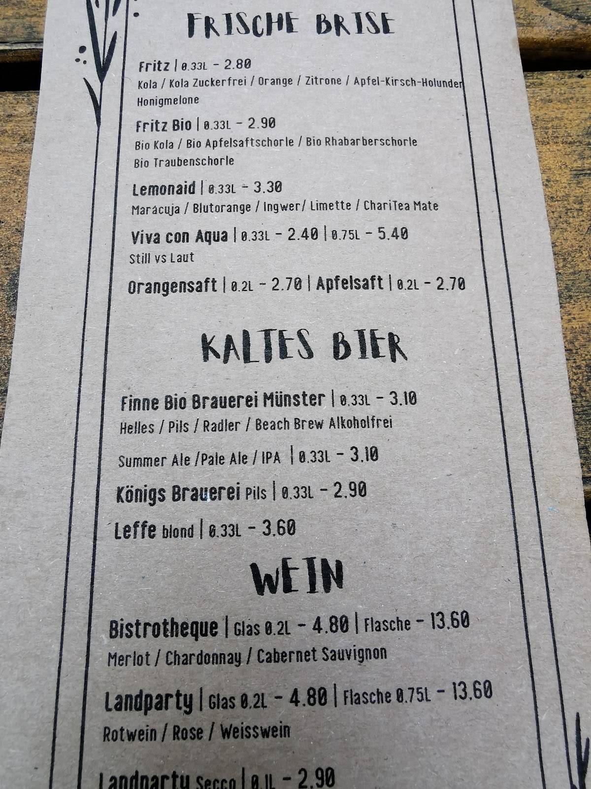 Speisekarte von DAS KAFF – bagel Bar & coffee salon, Mülheim an der Ruhr