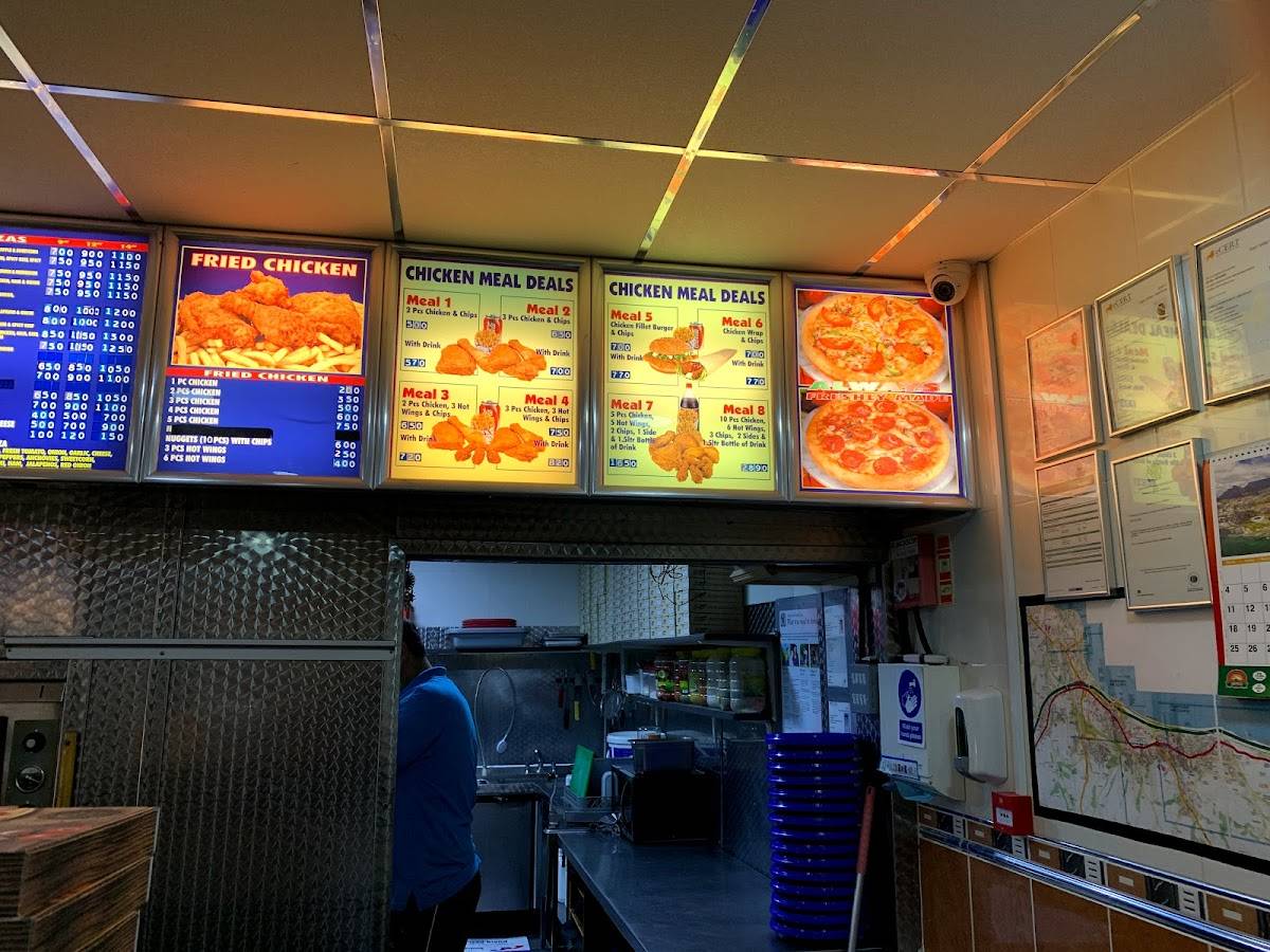 Menu at Jackie's Kebab House fast food, Old Colwyn