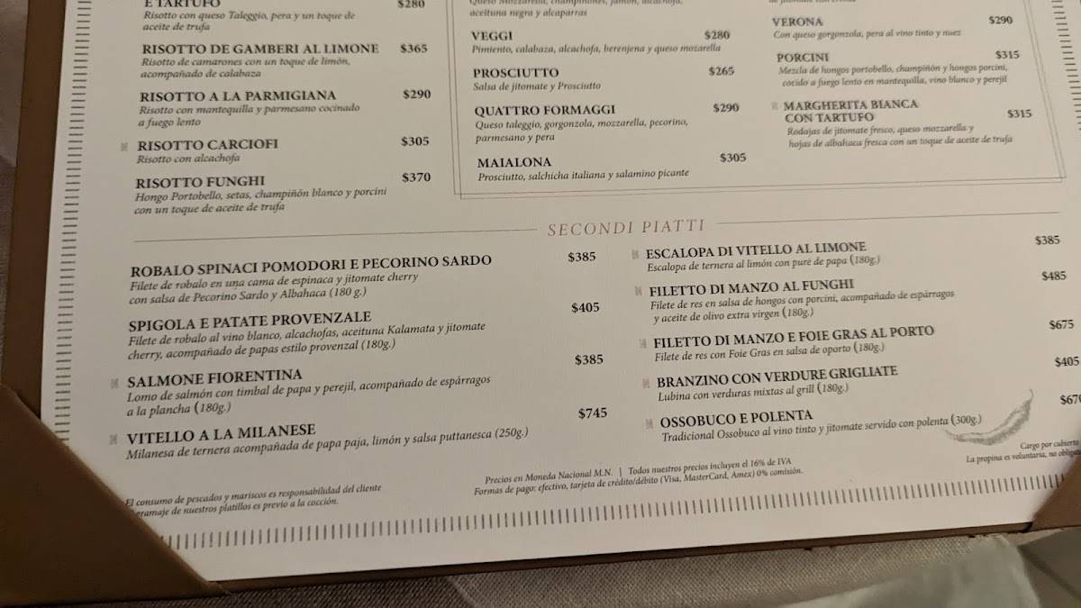 Carta del restaurante Negroni Midtown, Guadalajara, Av Adolfo López ...