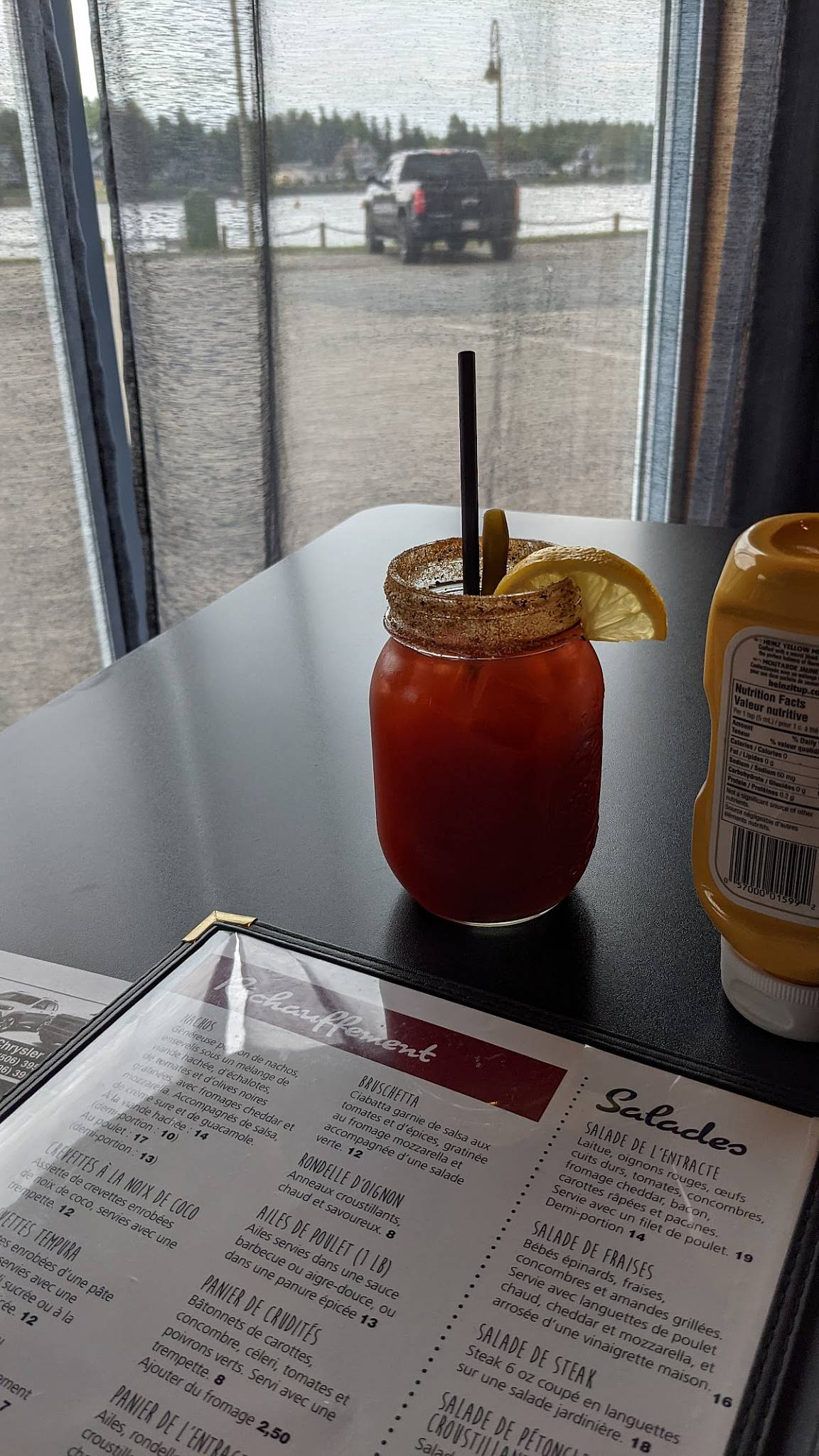 Menu at L'Entracte Resto Pub, Tracadie-Sheila