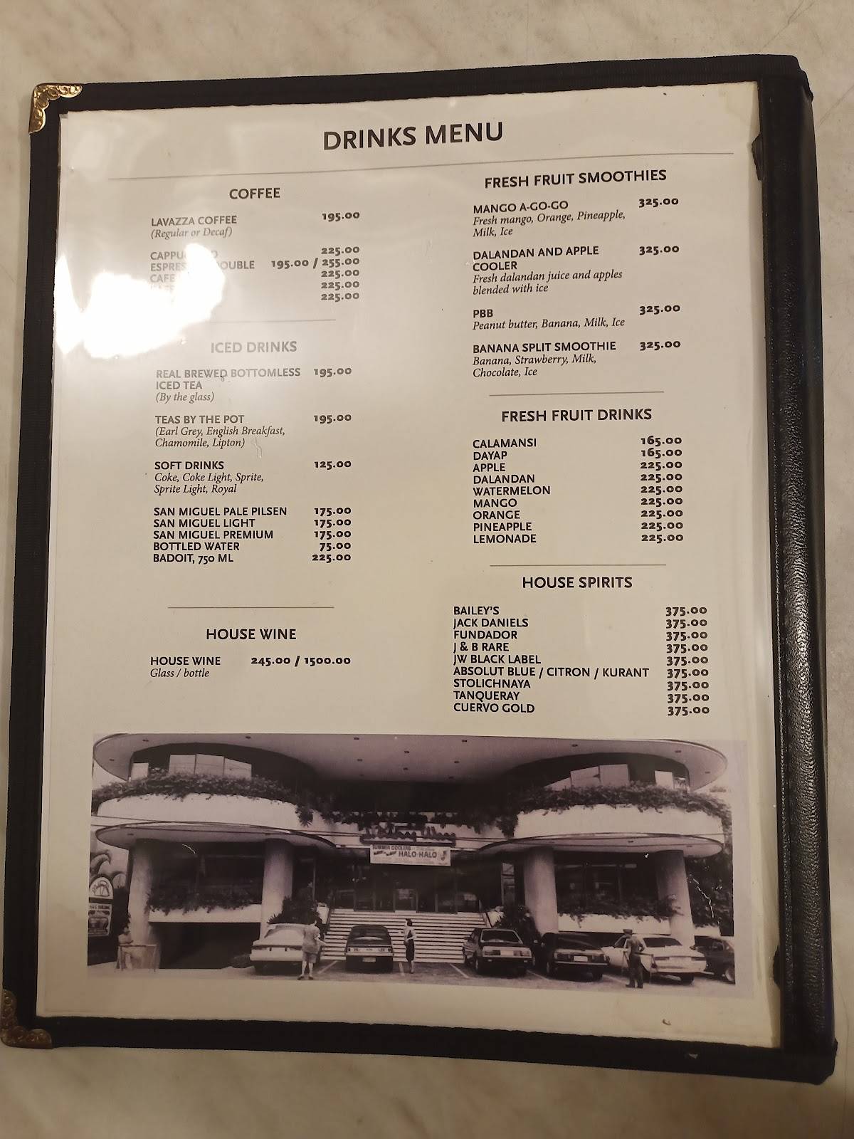 Menu at Milky Way Cafe, Makati, Milkyway