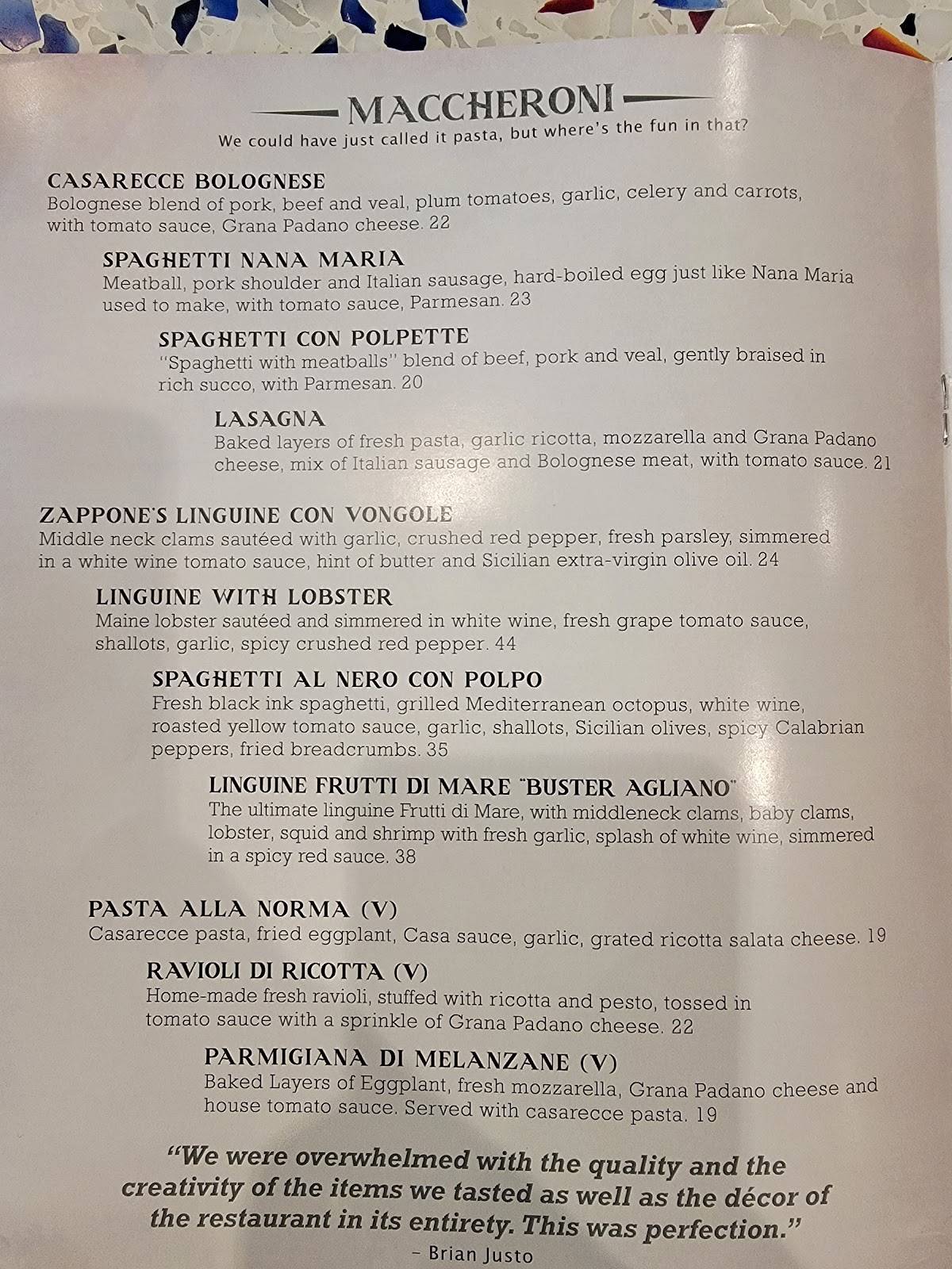 Menu at Casa Santo Stefano pub & bar, Tampa