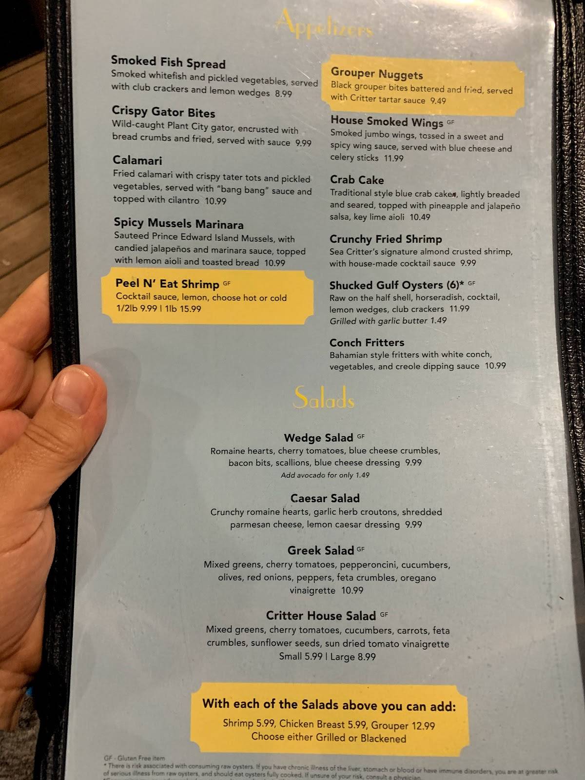 Menu at Red, White and Booze pub & bar, Saint Pete Beach