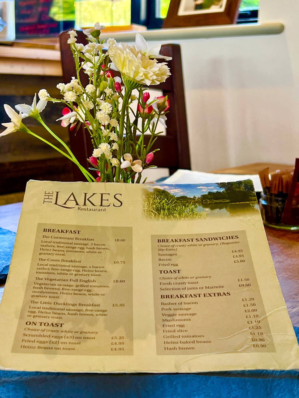 Menu at The Lakes at Stambridge restaurant, Rochford