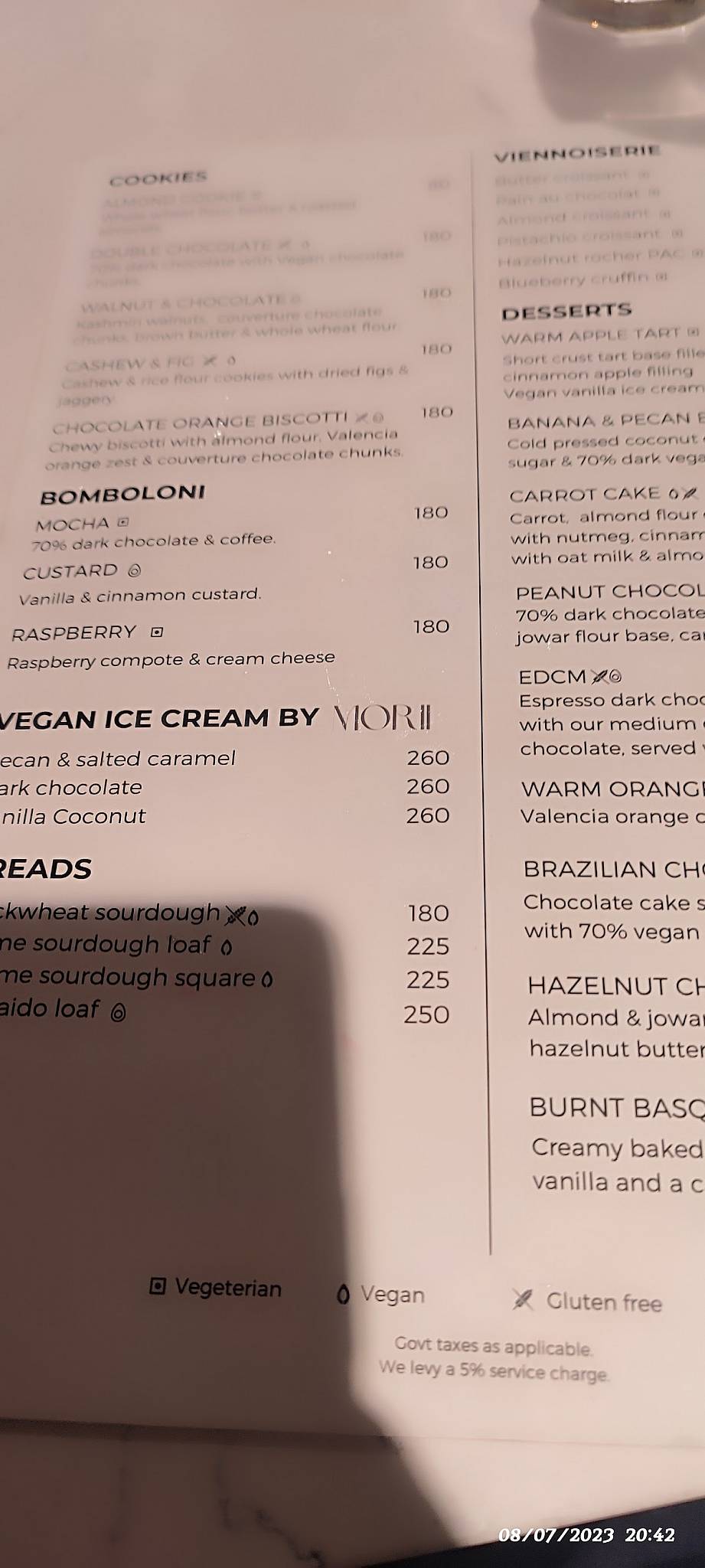 Menu at Boojee Cafe, Mumbai, Shop No 6