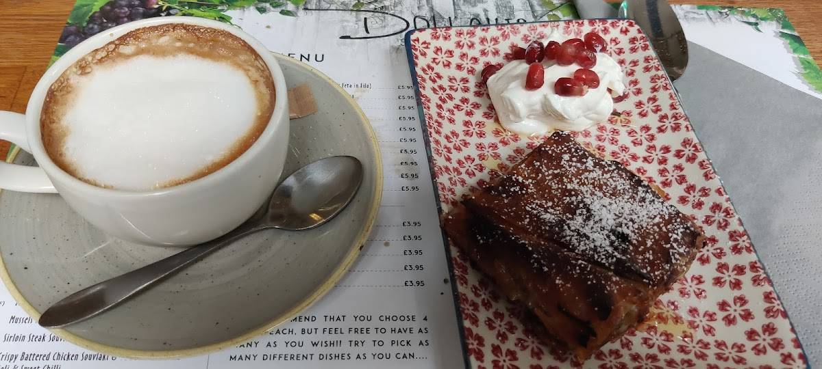 Menu at Dollakis restaurant, Enniskillen