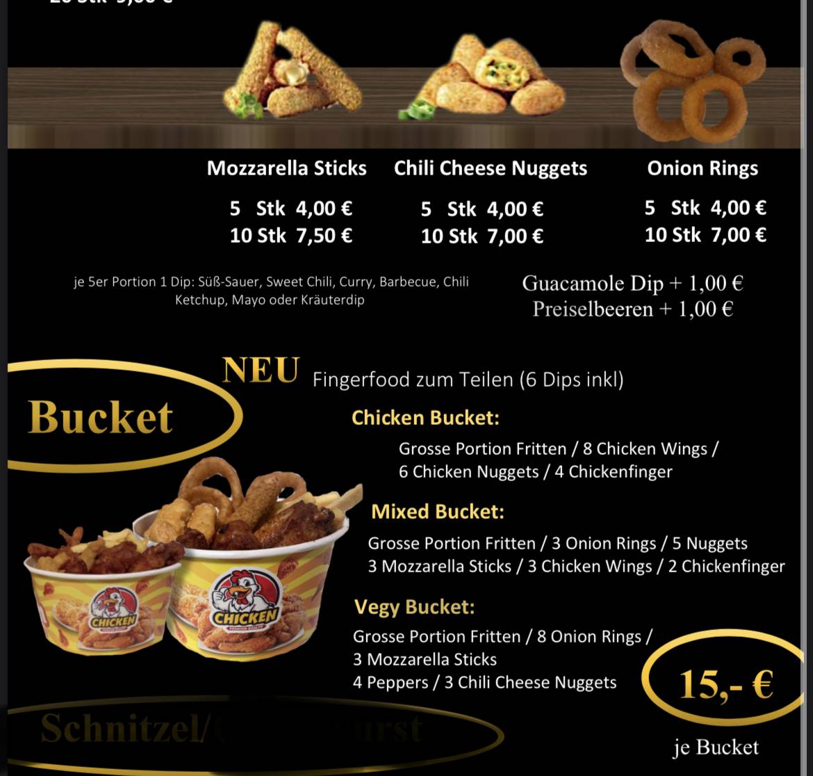 Speisekarte von Euro Grill 1 Burger/Döner/Pizza und mehr, Wernigerode