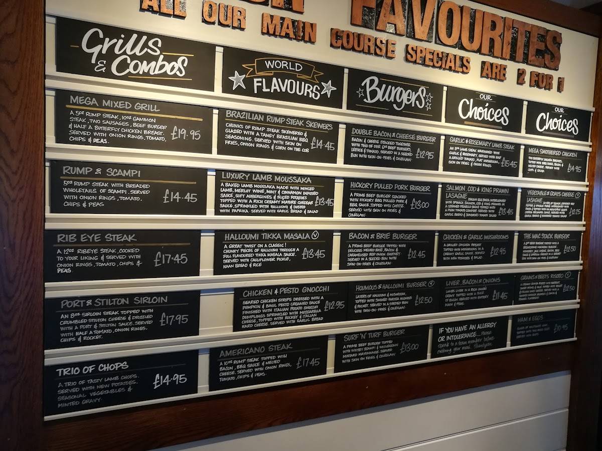 Menu at Honeystone restaurant, Hunstanton