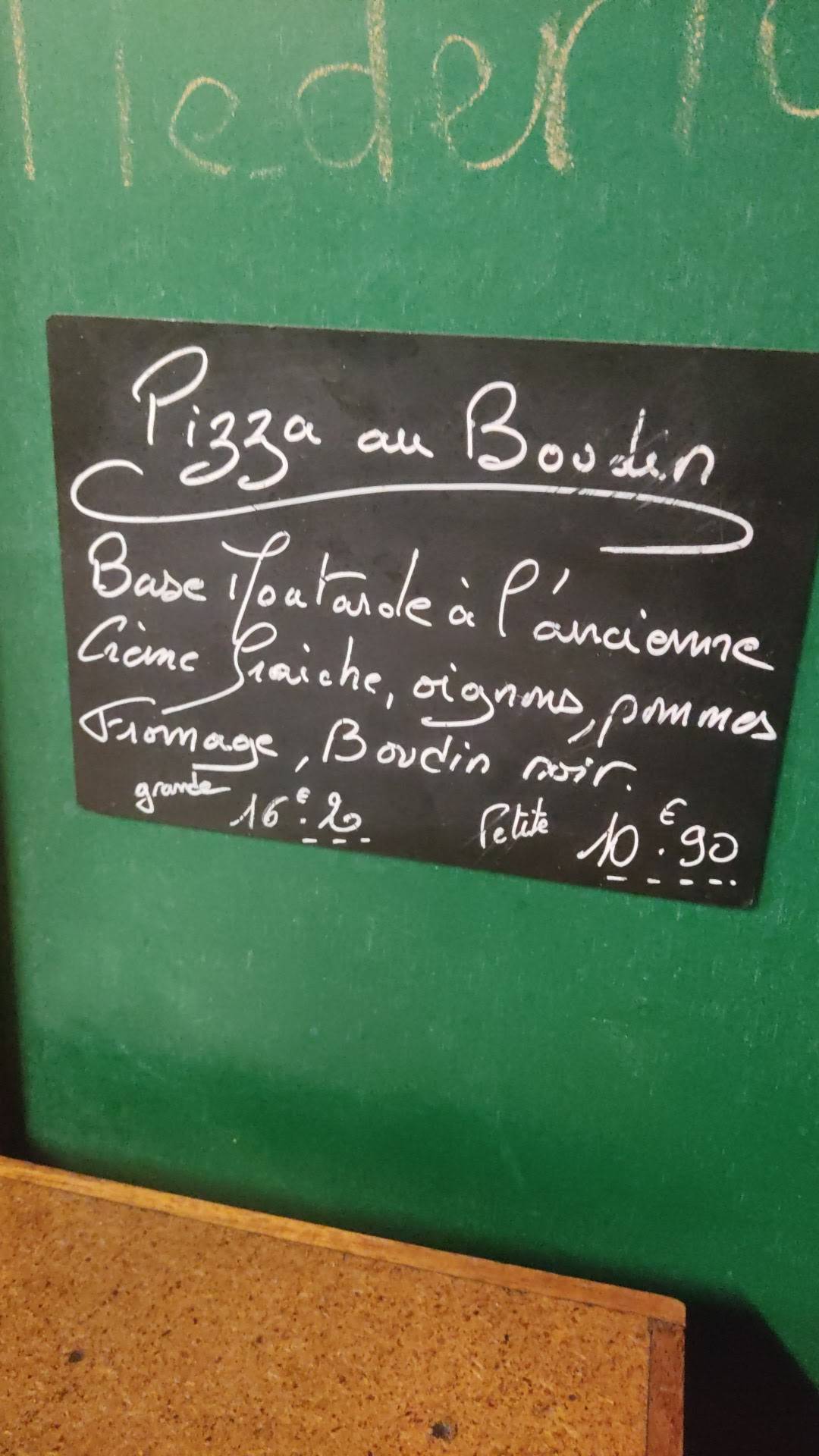 Menu au Le Paddock pizzeria, Gond-Pontouvre