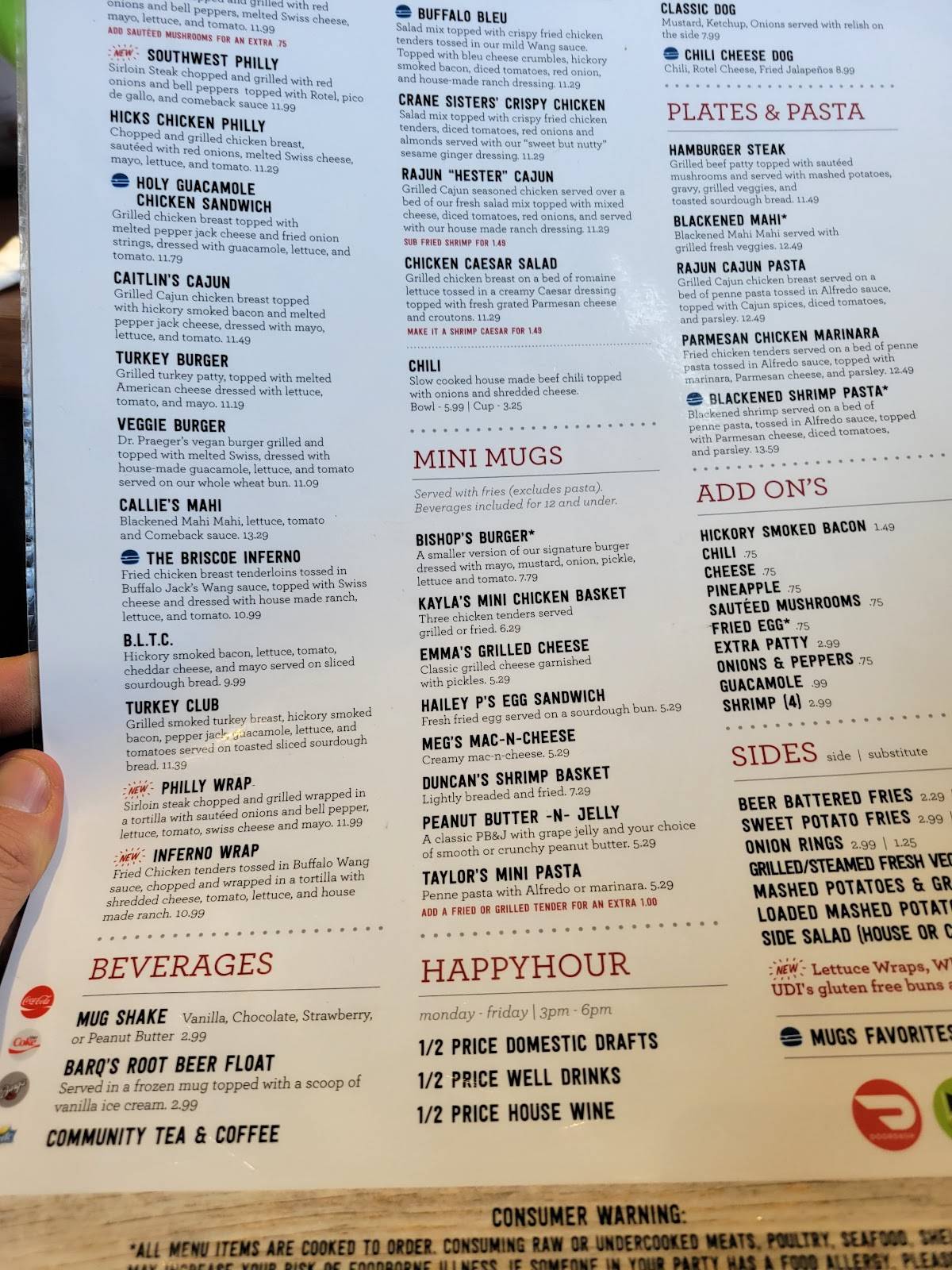 Menu at Mugshots Grill and Bar - Olive Branch, MS, Olive Branch
