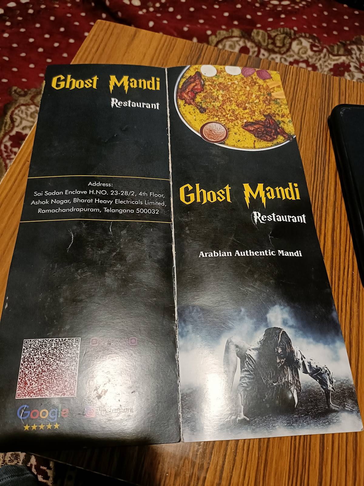 Menu at Ghost Mandi - Arabian Restaurant, Ramachandrapuram-Bhel Township