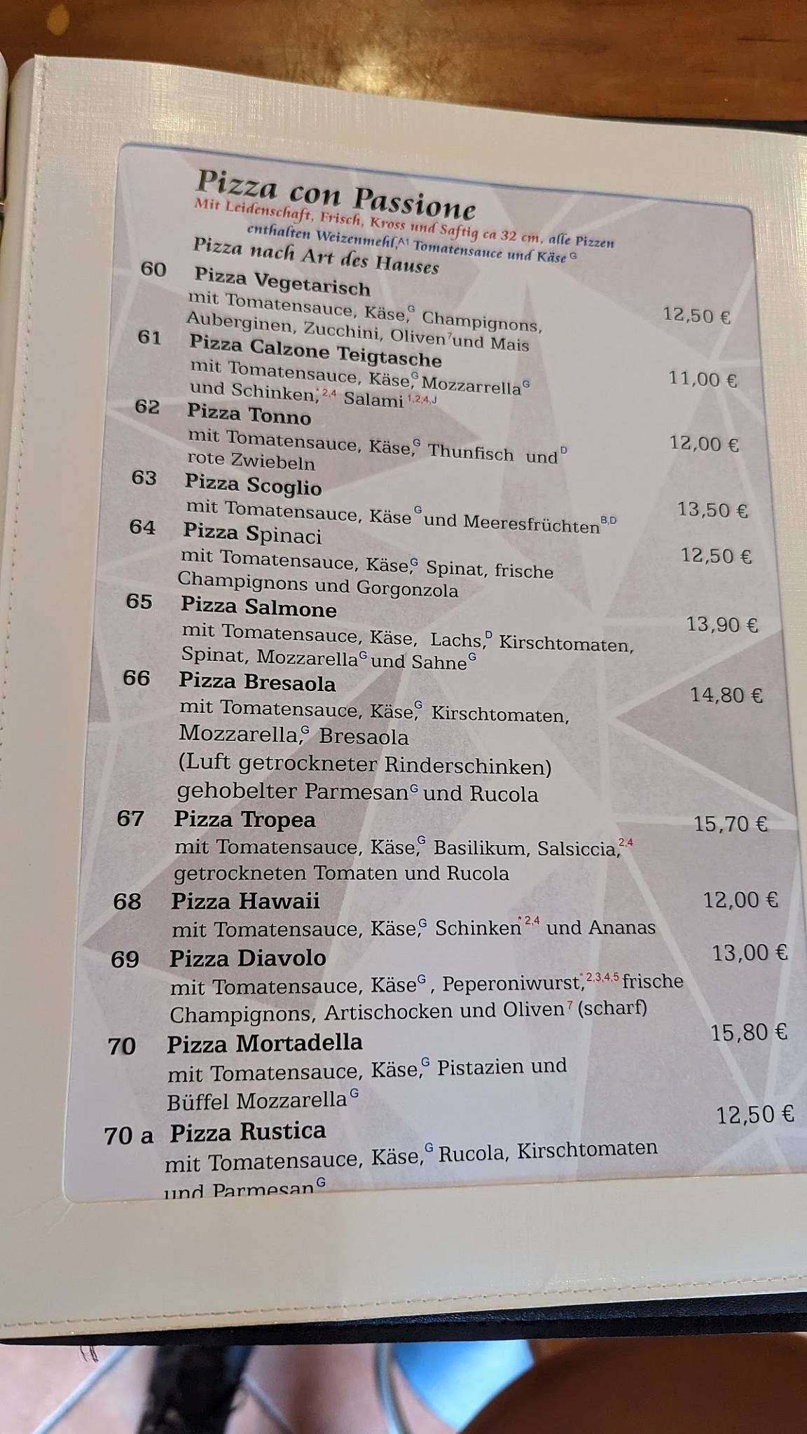 Speisekarte von Ristorante Tropea restaurant, Rodenbach