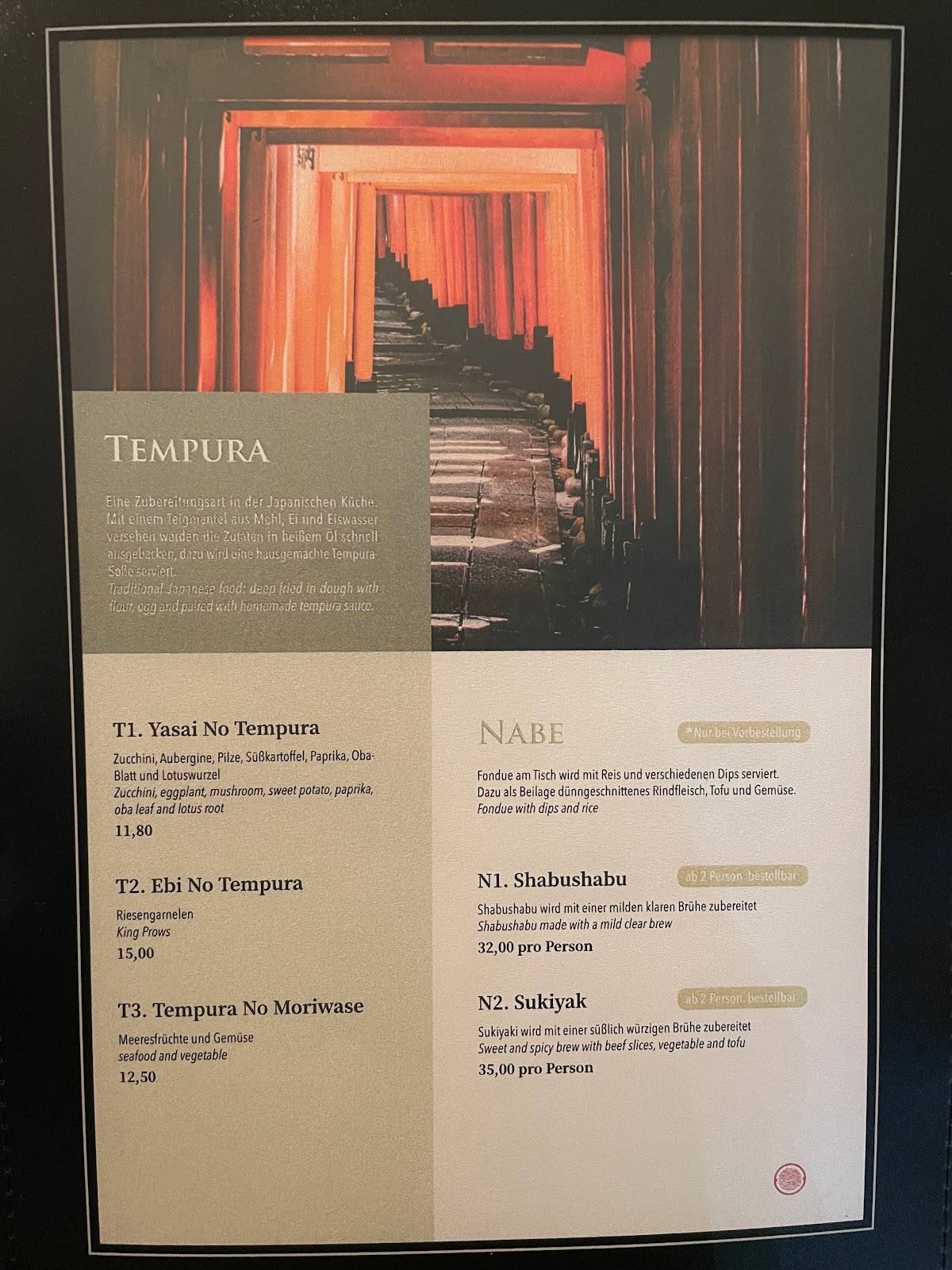 Speisekarte von Senju Restaurant, Mannheim