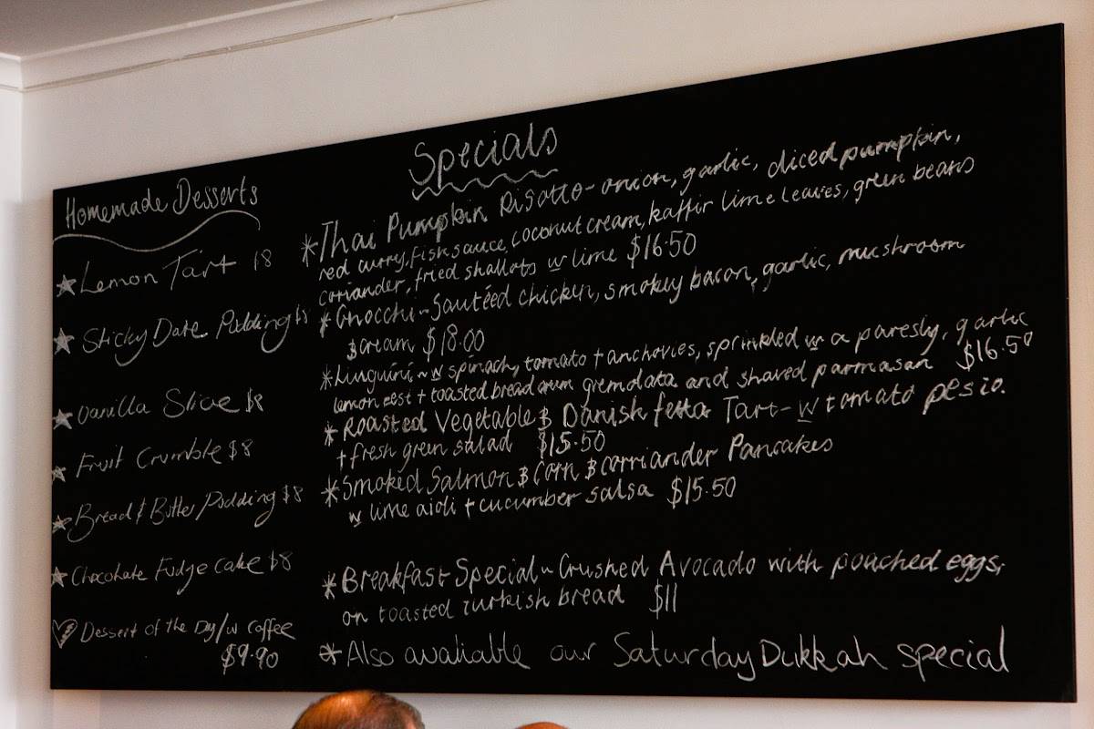 Menu at Truly Scrumptious cafe, Mentone