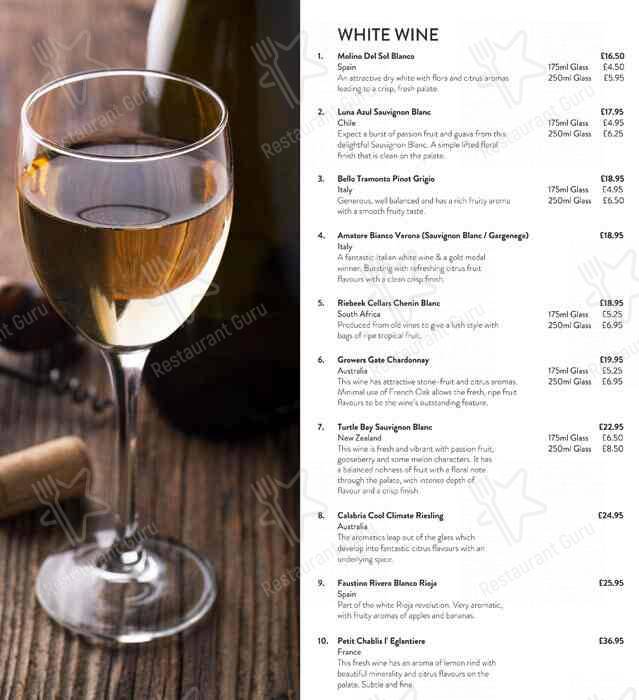 Menu at Suburban Green restaurant, Wilmslow