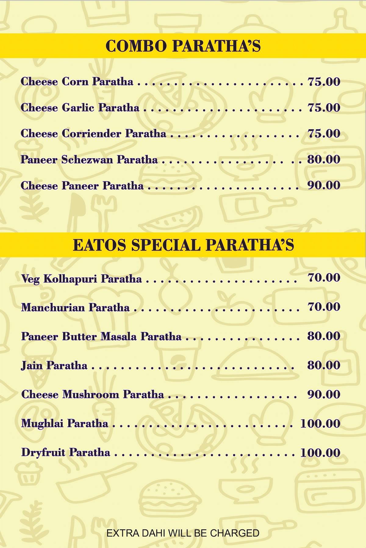 Menu at Blue Basil- Restaurant by Eatos, Nanded-Waghala