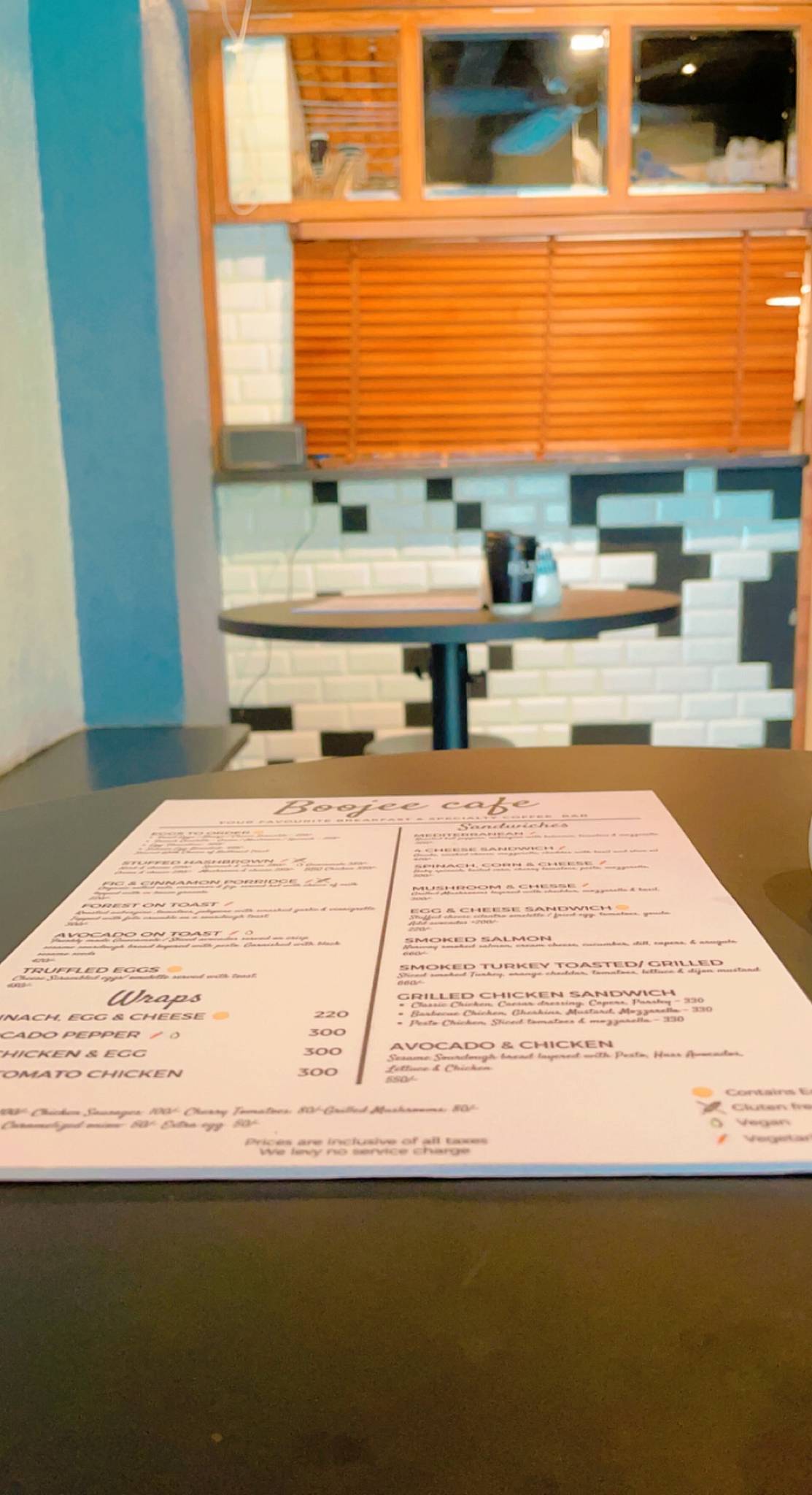 Menu at Boojee Cafe, Mumbai, Shop No 6