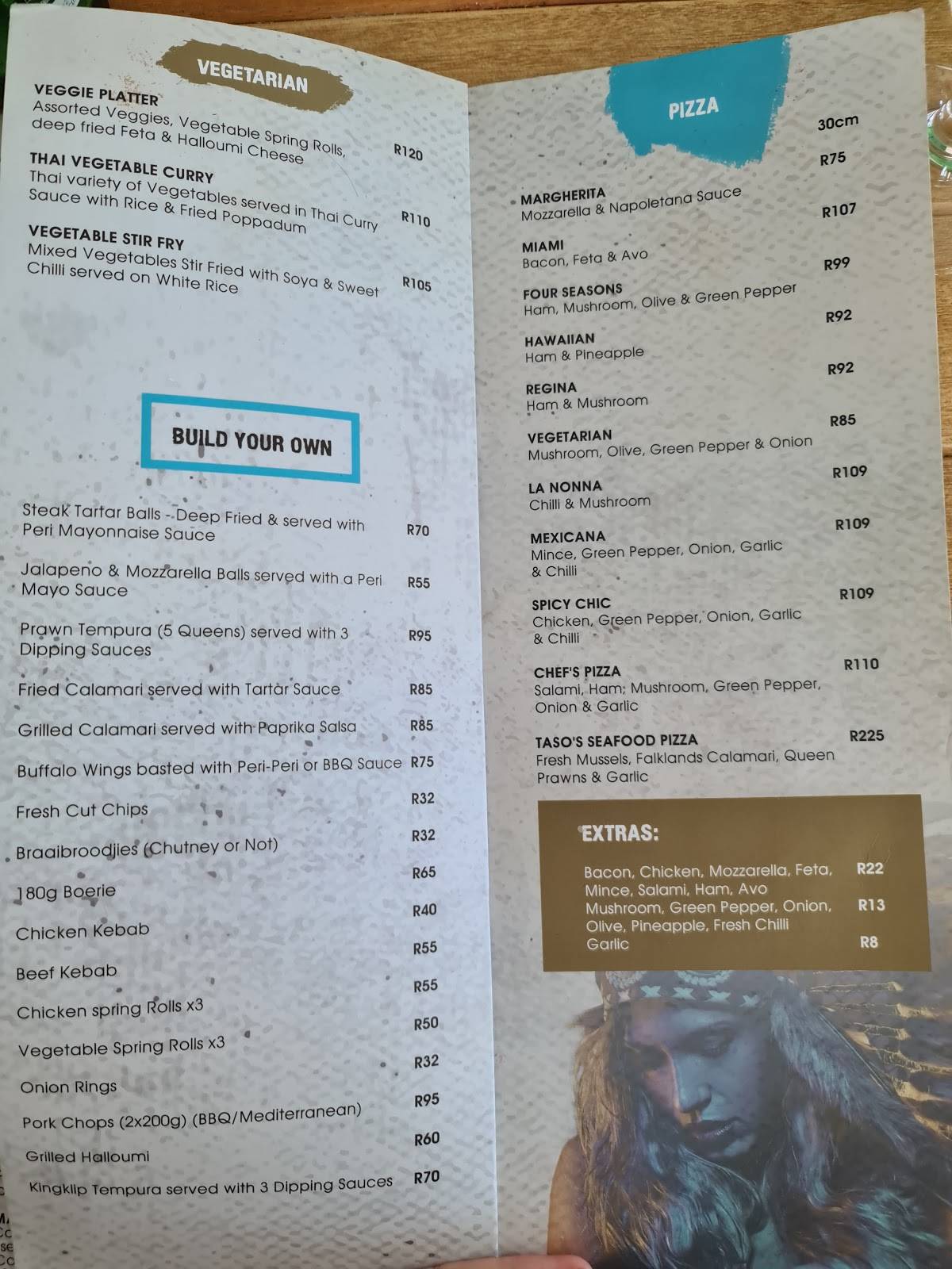 Menu at Taso's Bar & Grill Ballito, Dolphin Coast