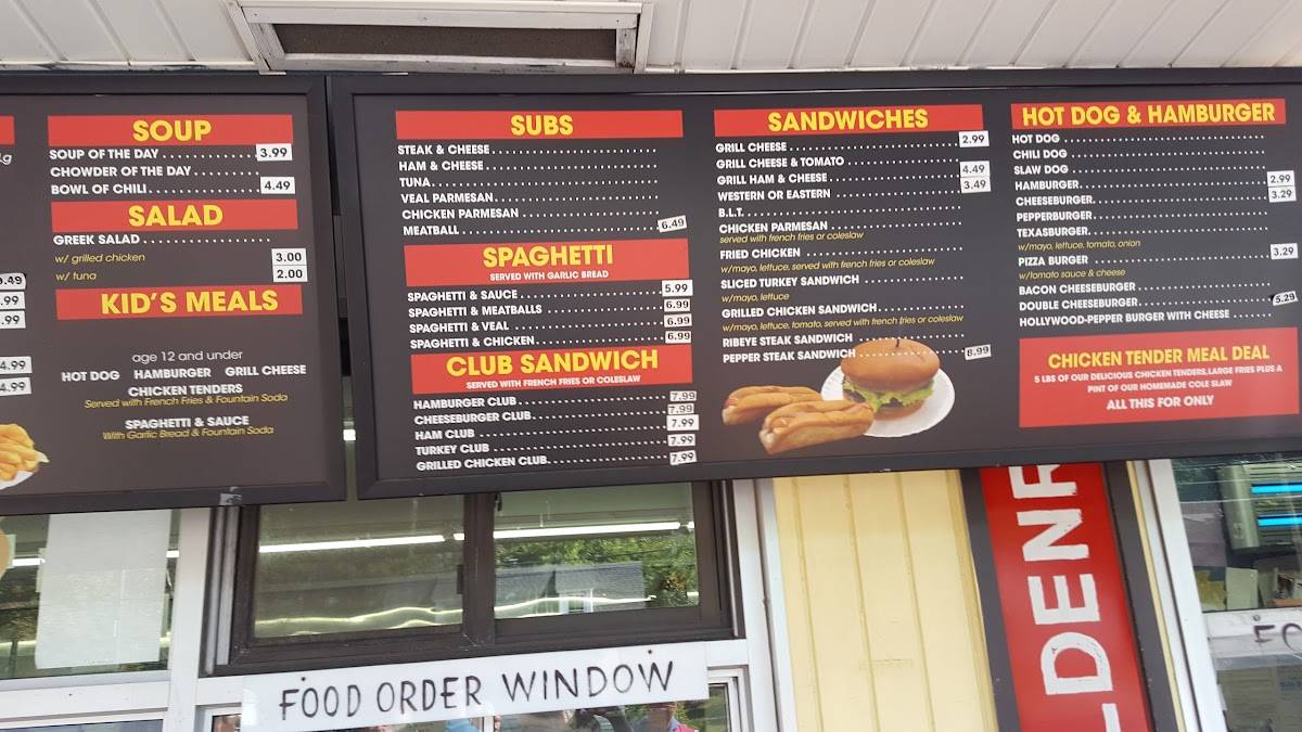 Menu at Goldenrod Restaurant, Manchester