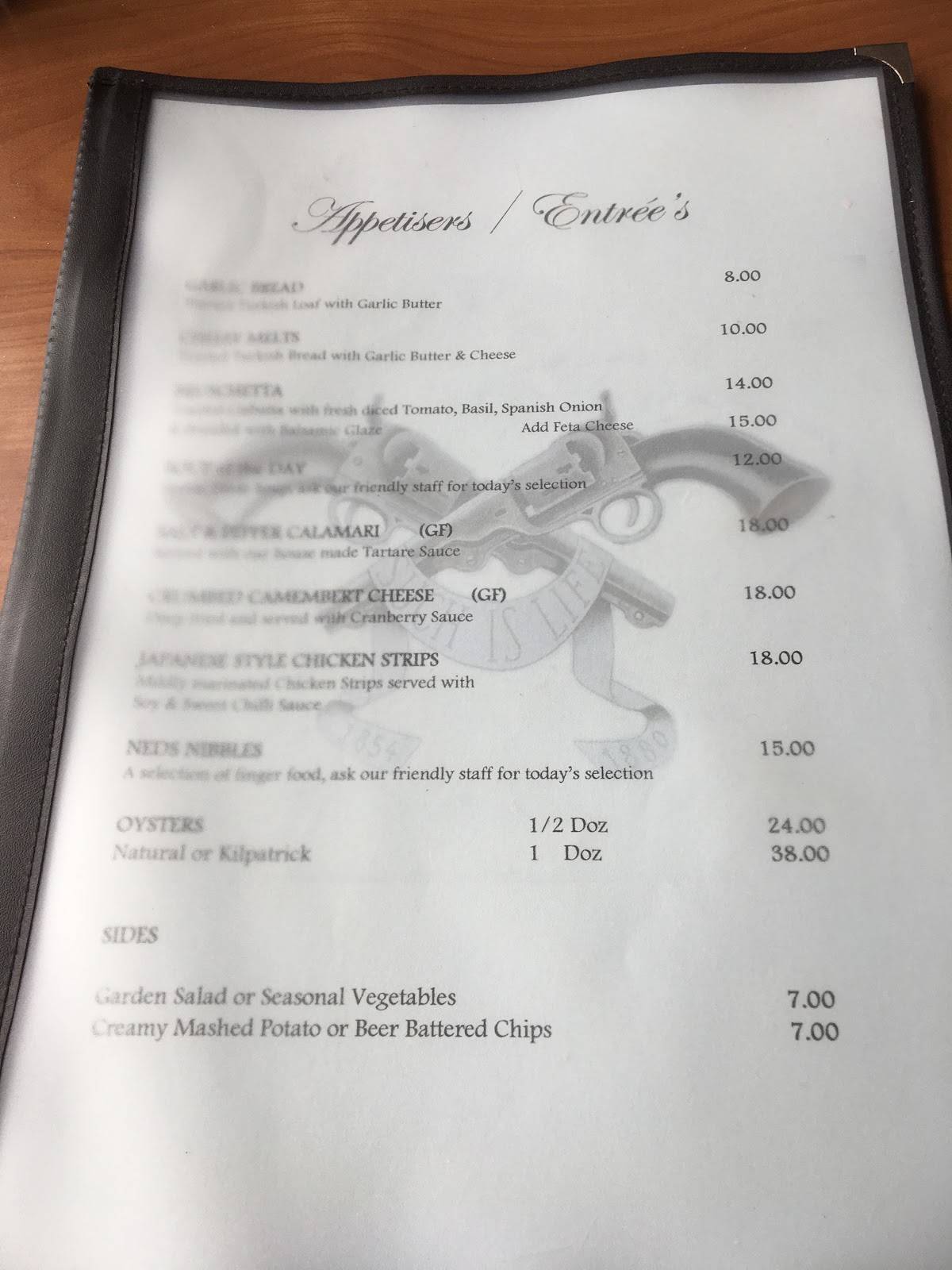 Menu at Hunters Tryst Beveridge Pub, Beveridge