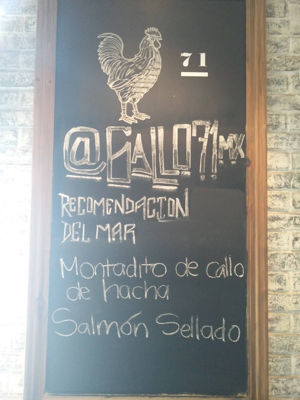 Carta del restaurante Gallo 71, San Pedro Garza García, Av. José ...