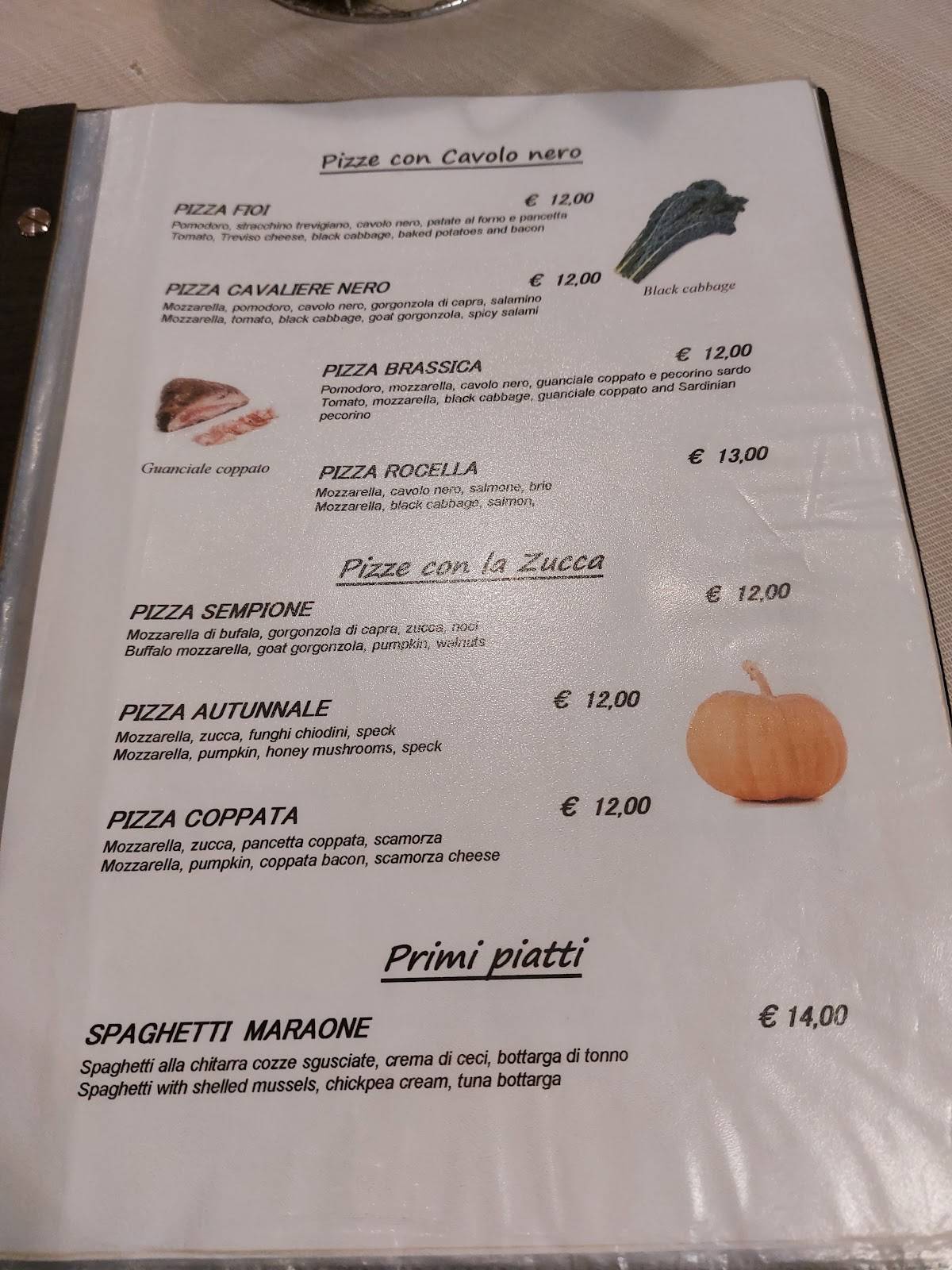Menu da Pizzeria Ristorante Cin Cin, Noventa di Piave, Via Calnova
