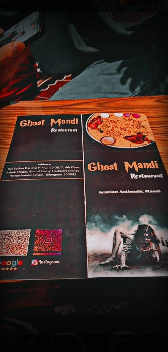 Menu at Ghost Mandi - Arabian Restaurant, Ramachandrapuram-Bhel Township