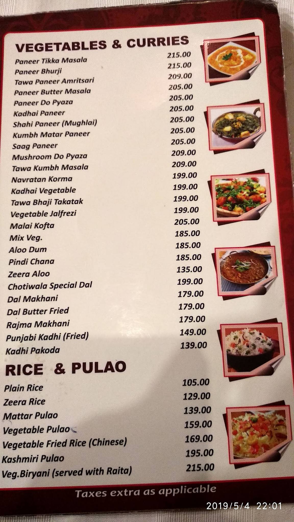 Menu at Chotiwala By The Ganges, Rishikesh, Ram Jhula Car Parking First ...