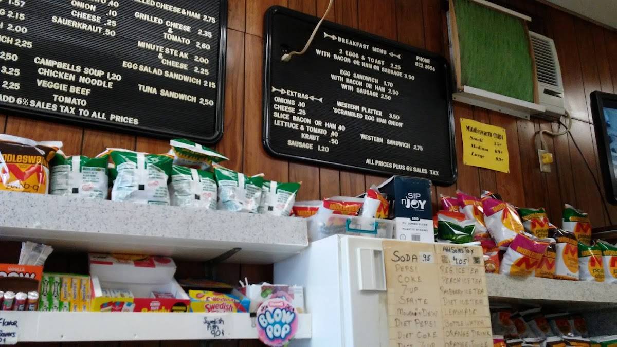 Menu at Ferris's Lunch restaurant, Wilkes-Barre