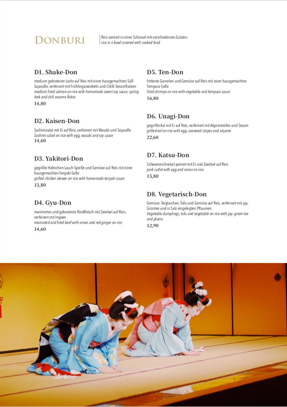Speisekarte von Senju Restaurant, Mannheim