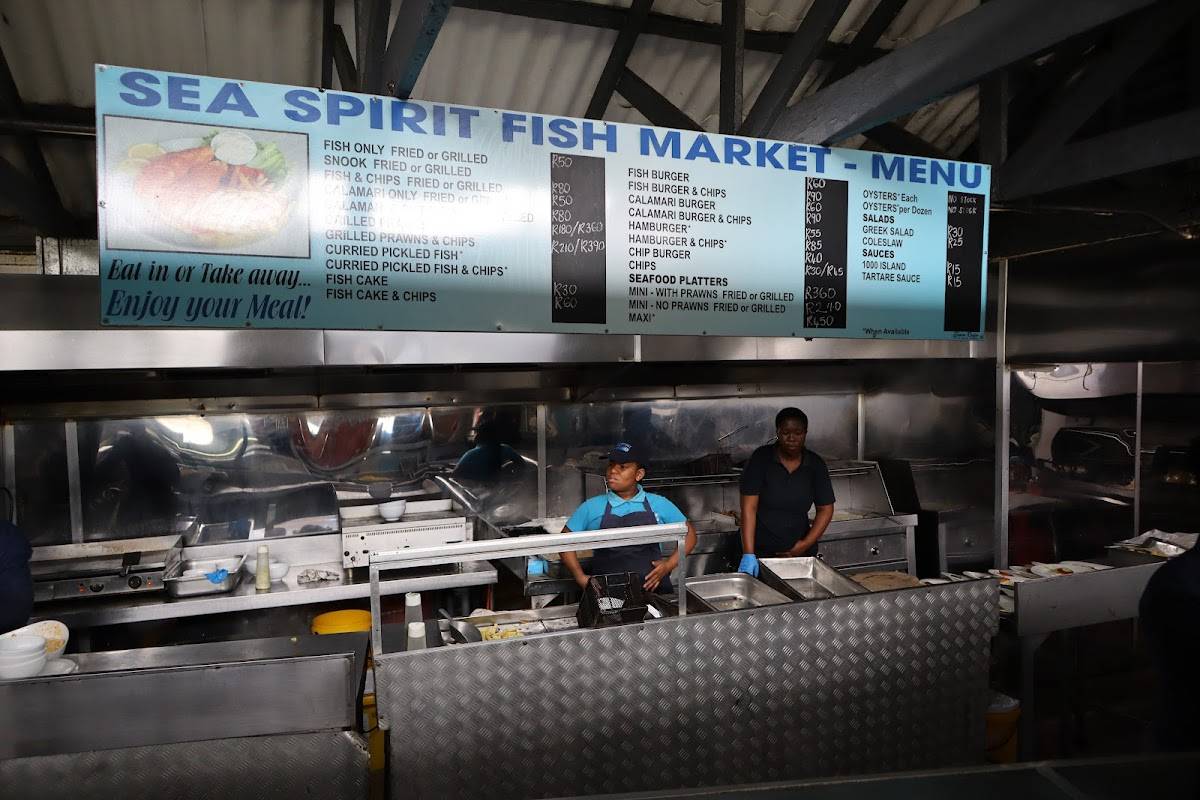 Menu at Sea Spirit Fish Market Restaurant, East London