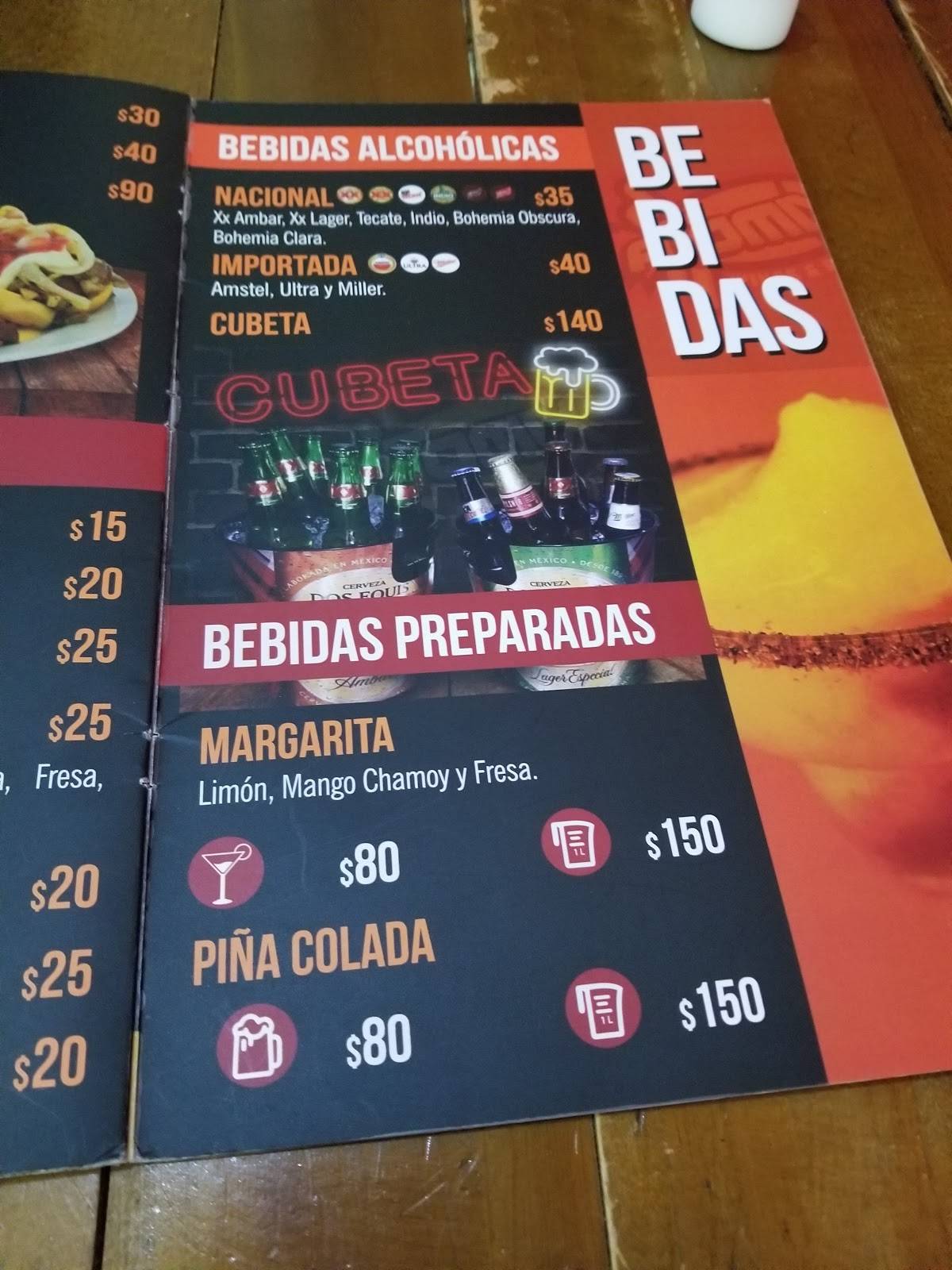 Carta del restaurante Atomix Wings & Grill, Reynosa