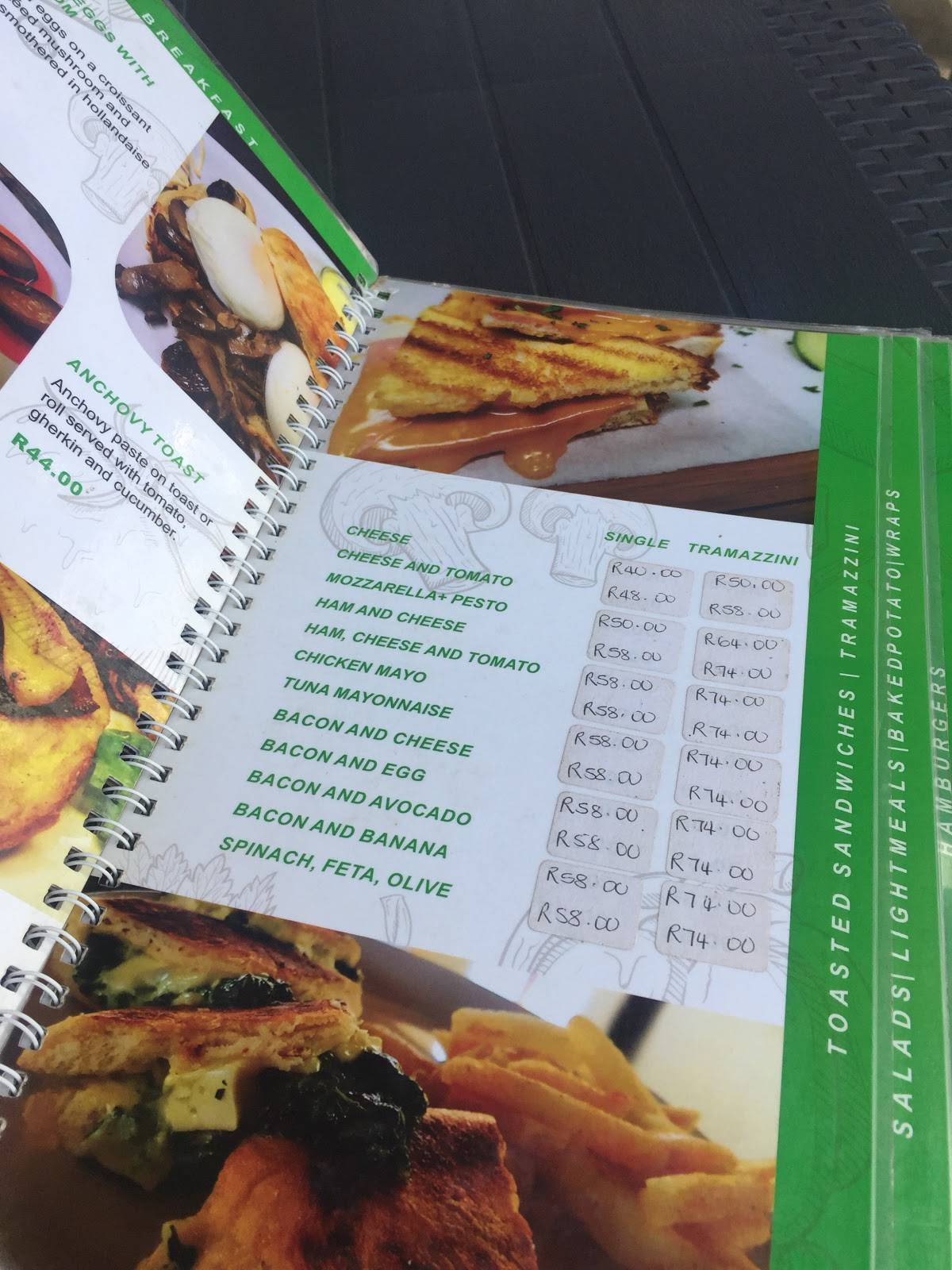 Menu at Der Zucker Backer cafe, Pretoria, Menlyn Retail Park Corner ...