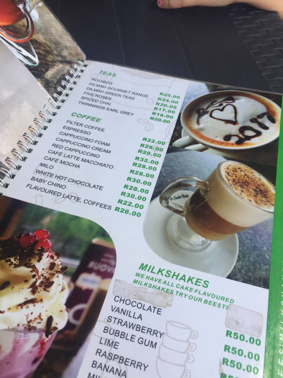 Menu at Der Zucker Backer cafe, Pretoria, Menlyn Retail Park Corner ...