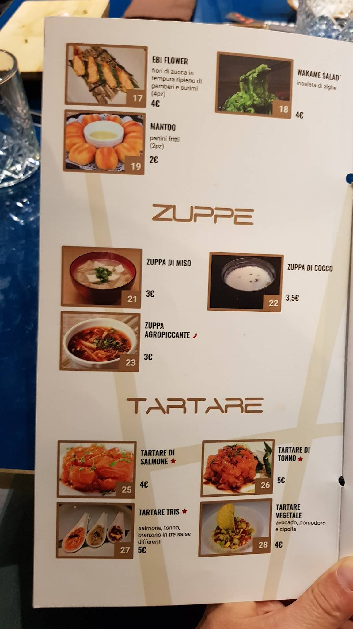 Menu da Gohan Sushi Restaurant, Bari