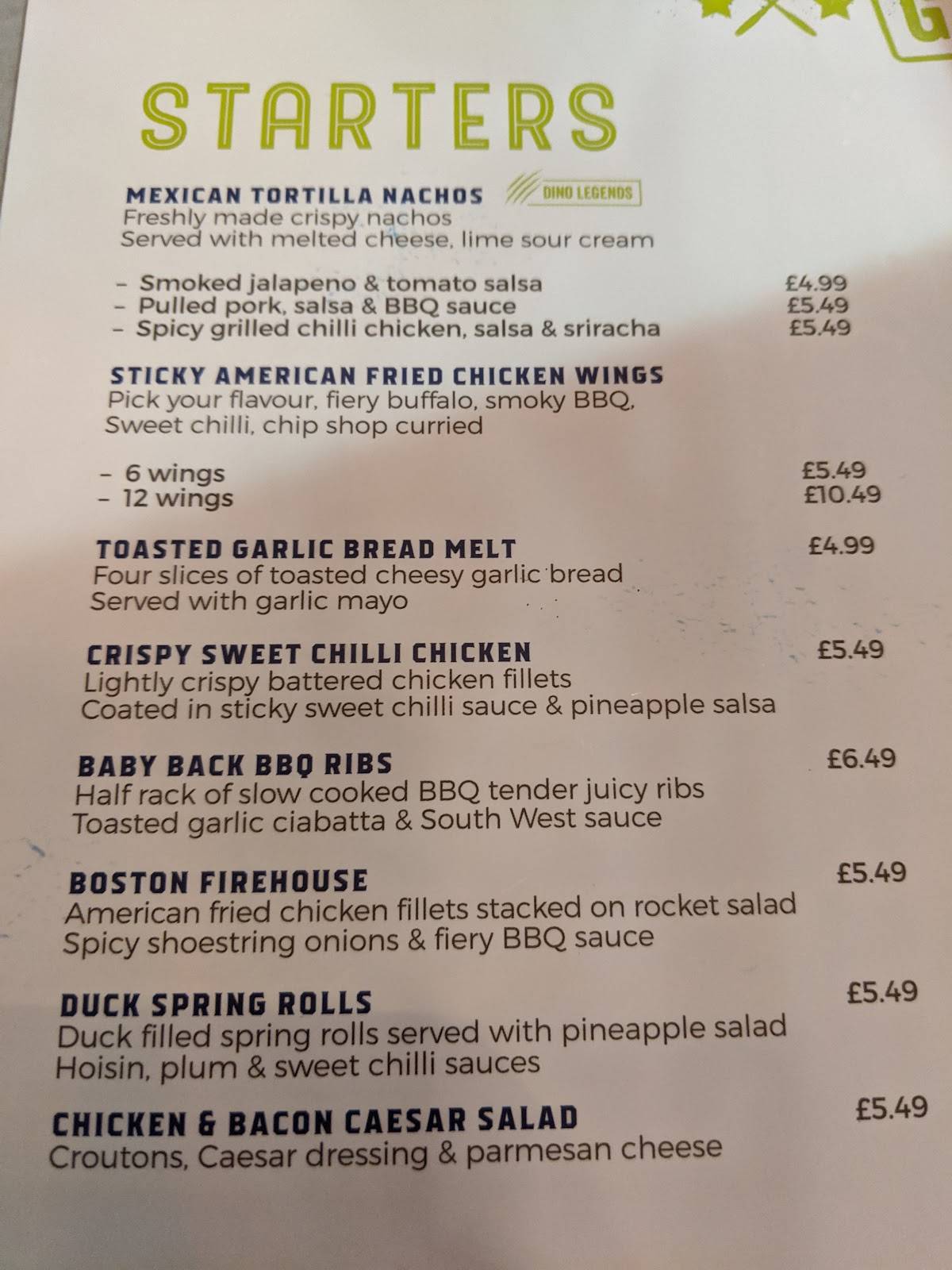 Menu at Jersey Street Grill restaurant, Lisburn