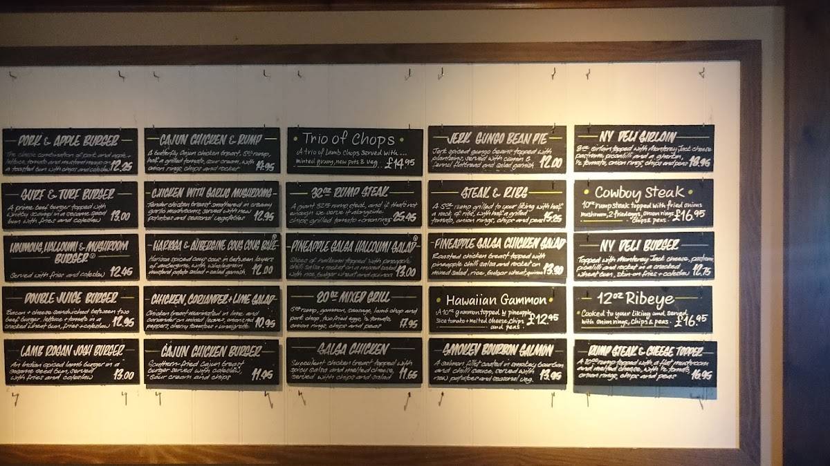 Menu at Jenny Wren pub & bar, Sittingbourne