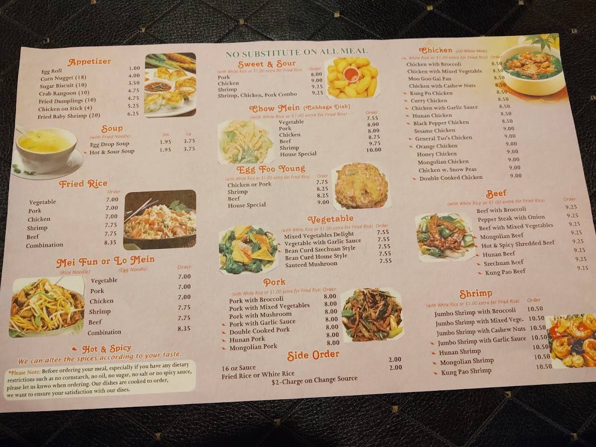 Menu at Wind Taste restaurant, Russellville