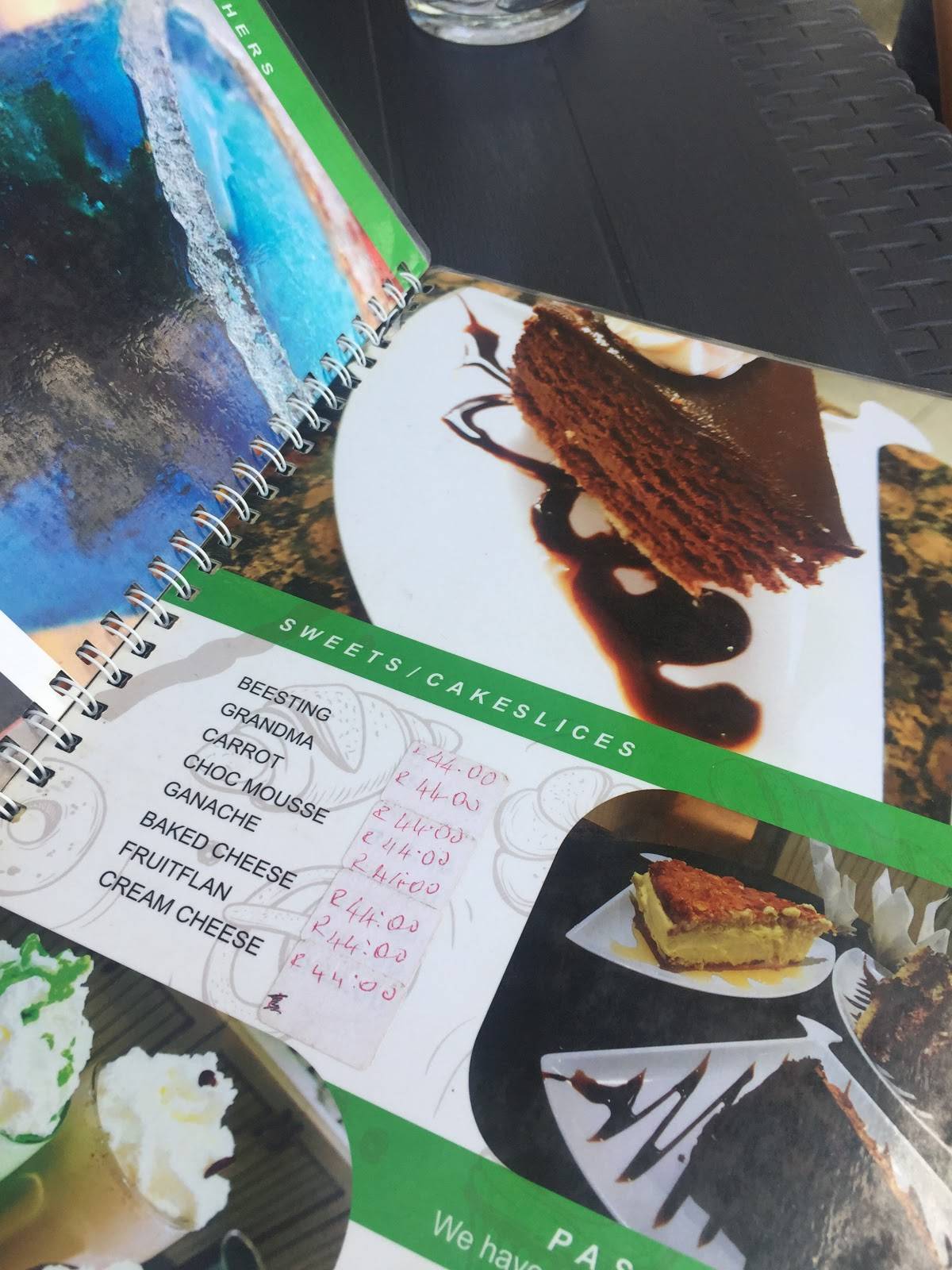 Menu at Der Zucker Backer cafe, Pretoria, Menlyn Retail Park Corner ...