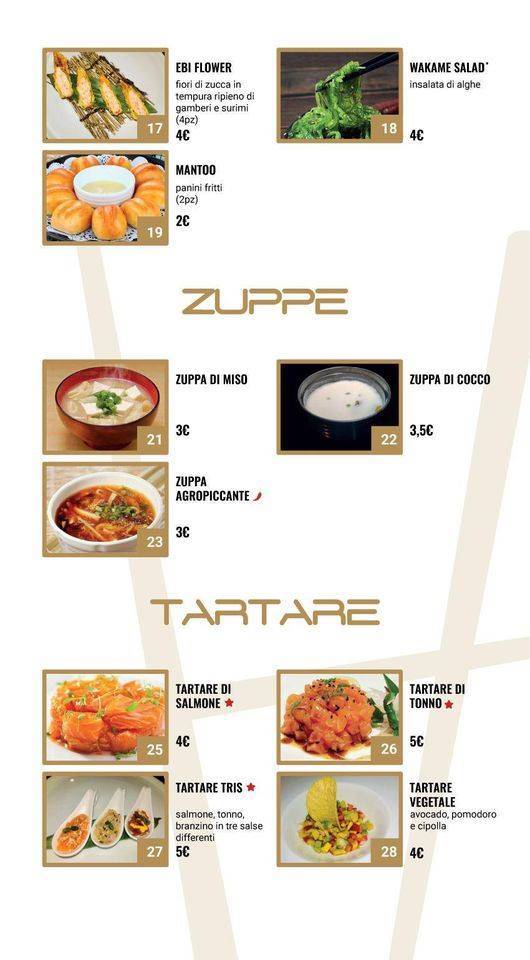 Menu da Gohan Sushi Restaurant, Bari