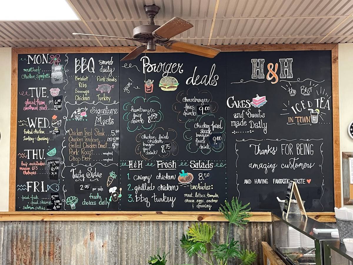 Menu at H & H Cafe & Bakery Inc, Yoakum