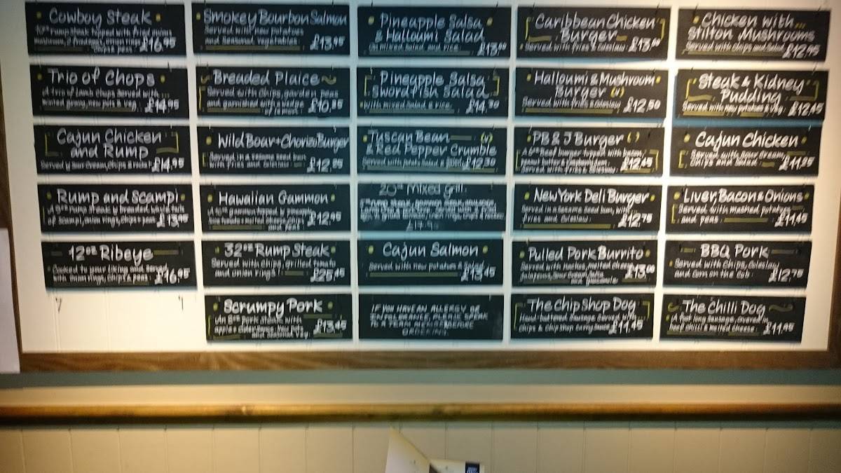 Menu at Jenny Wren pub & bar, Sittingbourne
