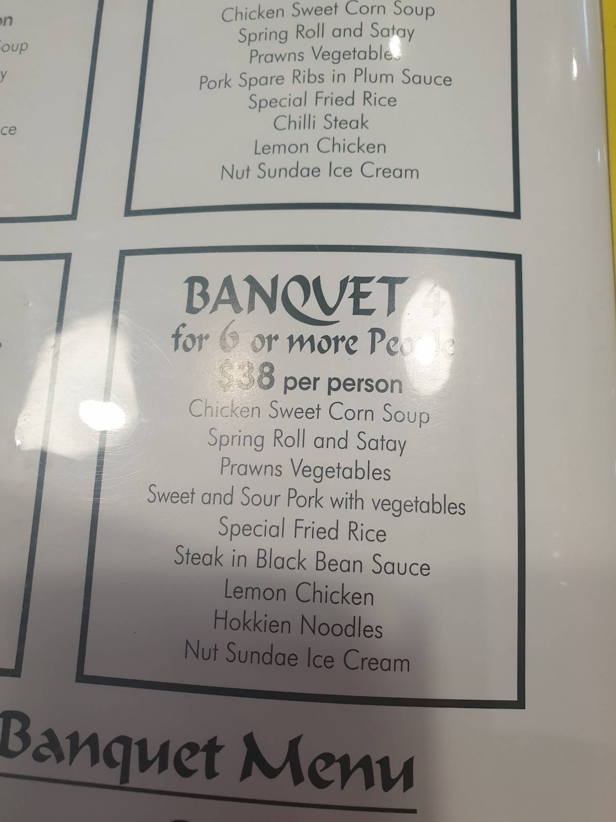 Menu at Queen Bee Chinese Restaurant, Munno Para, 4/262 Curtis Rd