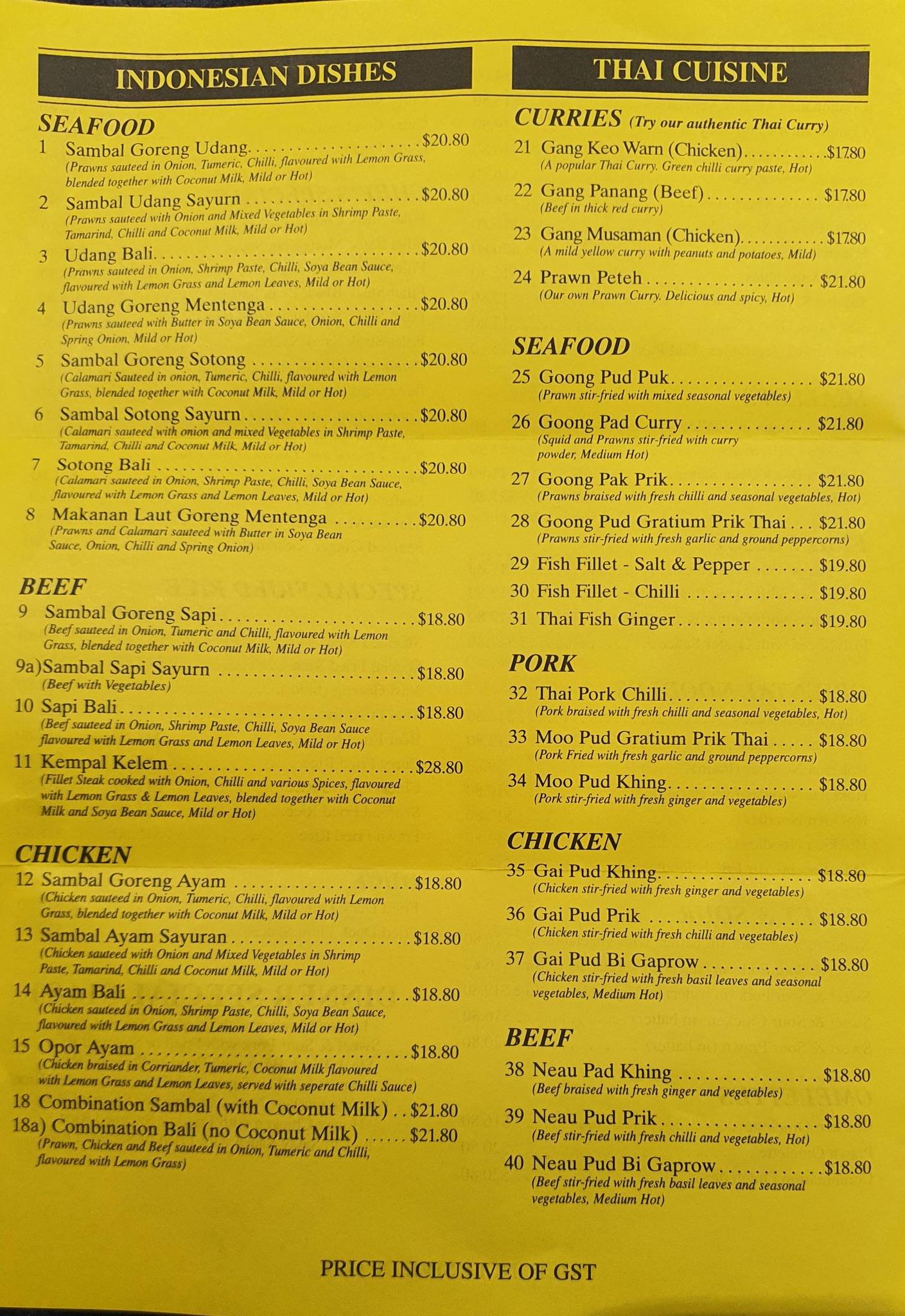 Menu at Queen Bee Chinese Restaurant, Munno Para, 4/262 Curtis Rd