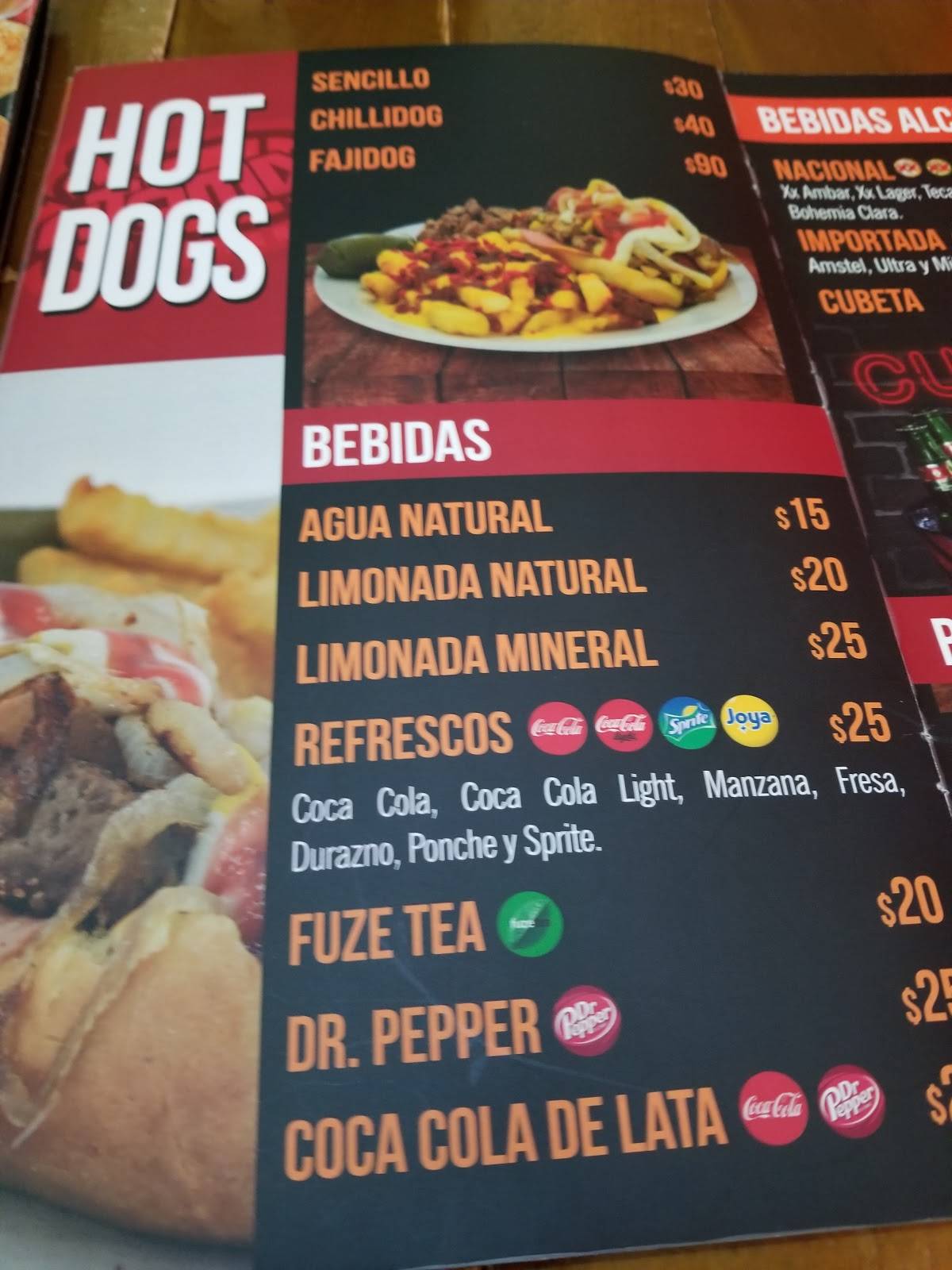 Carta del restaurante Atomix Wings & Grill, Reynosa